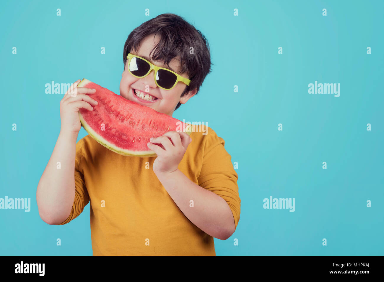 Watermelon melon smile hi-res stock photography and images - Alamy