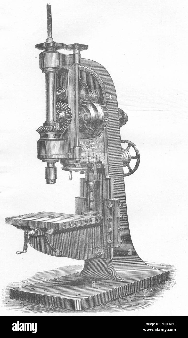 DRILLING MACHINES. Sharp, Stewart. 's vertical self- acting drill holes ...