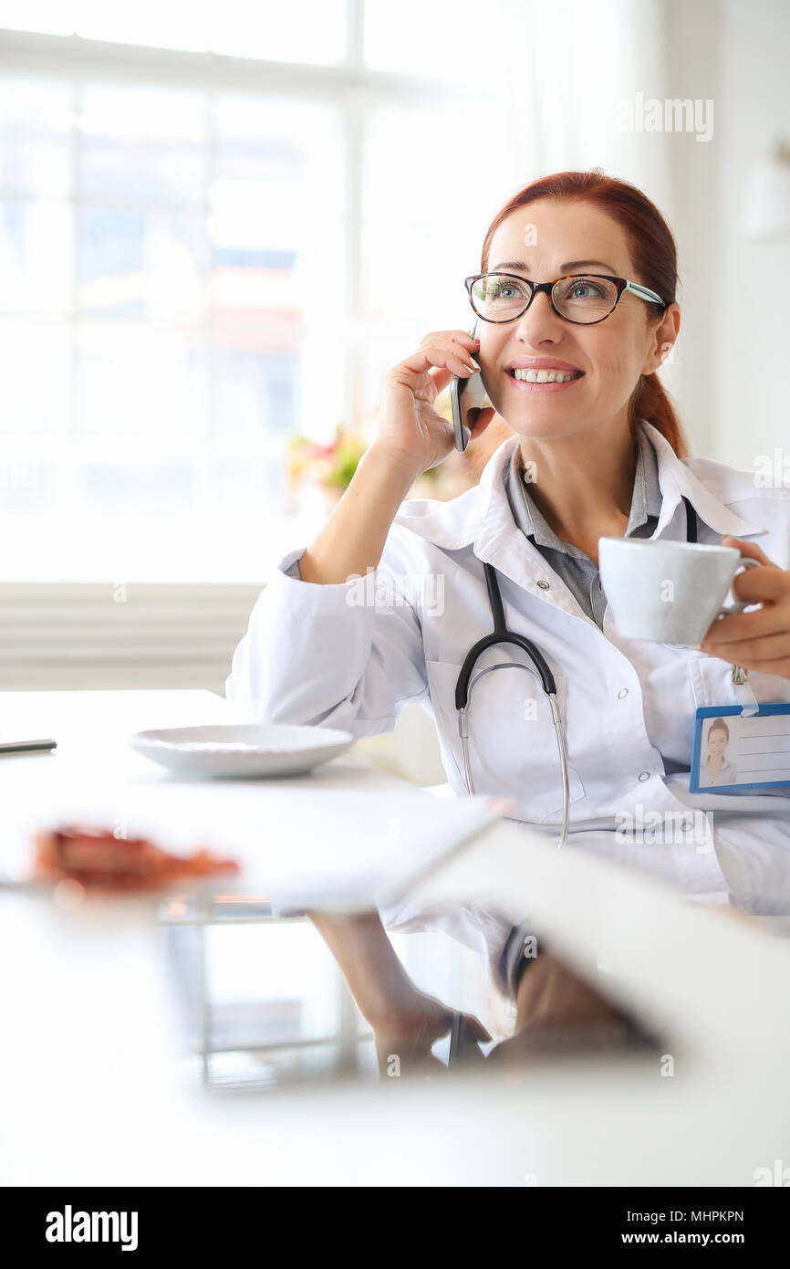 Hospital and medicine. Doctor at work Stock Photo - Alamy
