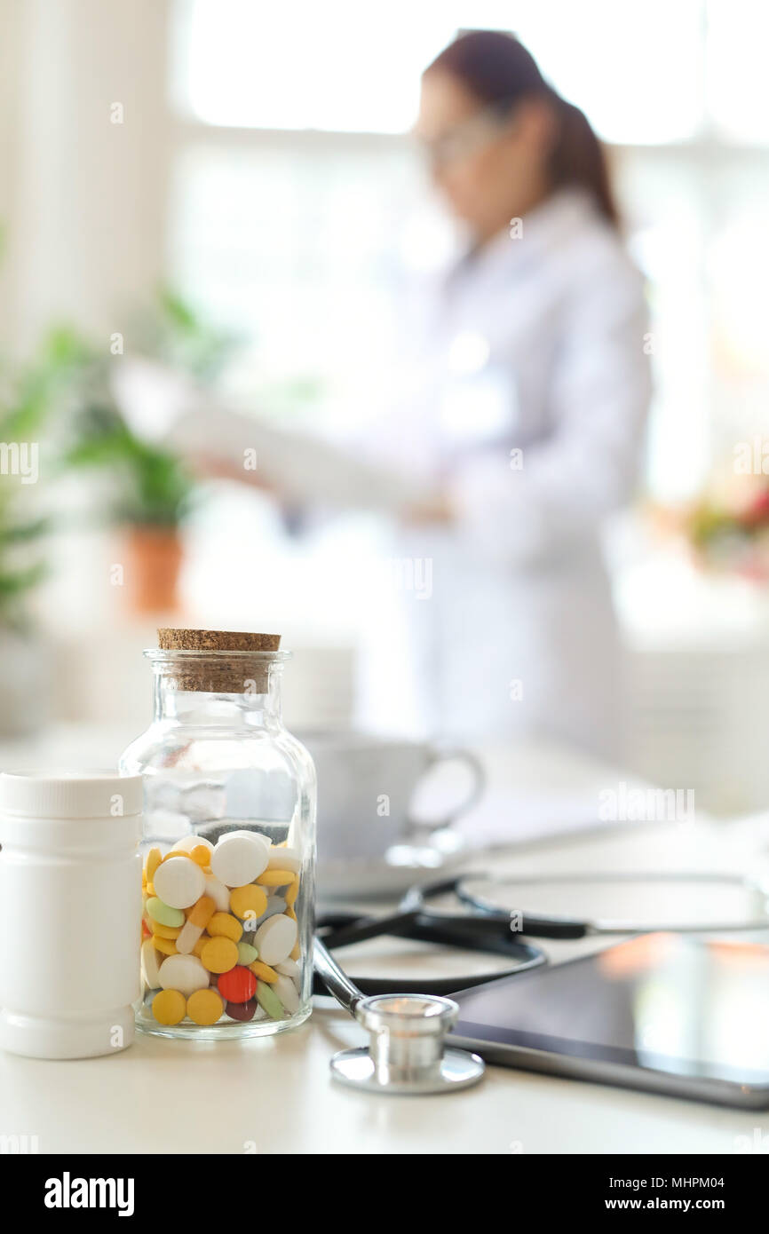 Hospital and medicine. Doctor at work Stock Photo - Alamy