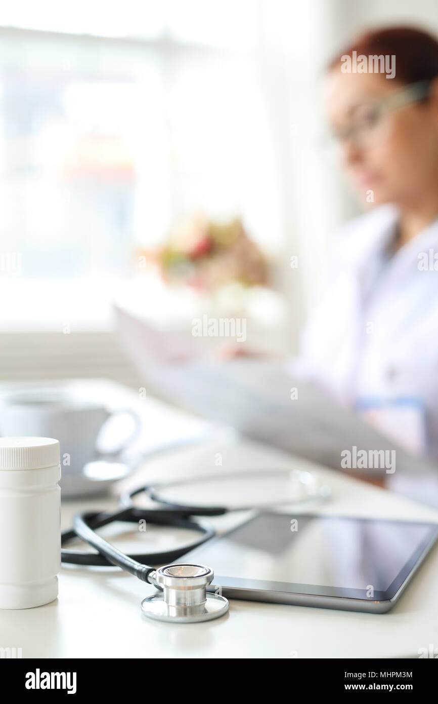 Hospital and medicine. Doctor at work Stock Photo - Alamy