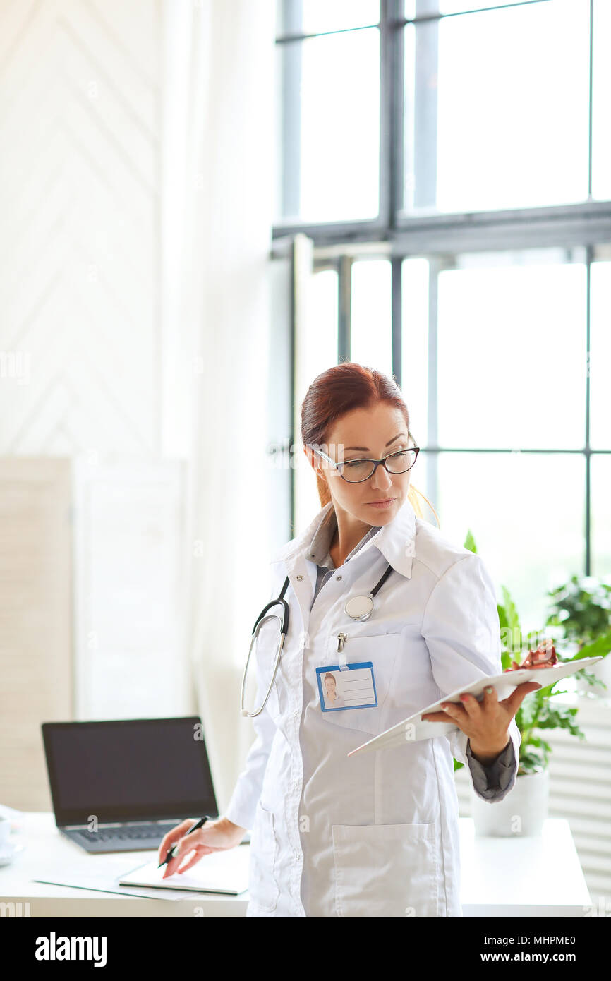 Hospital and medicine. Doctor at work Stock Photo - Alamy