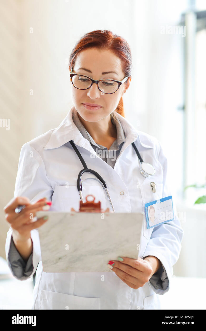 Hospital and medicine. Doctor at work Stock Photo - Alamy