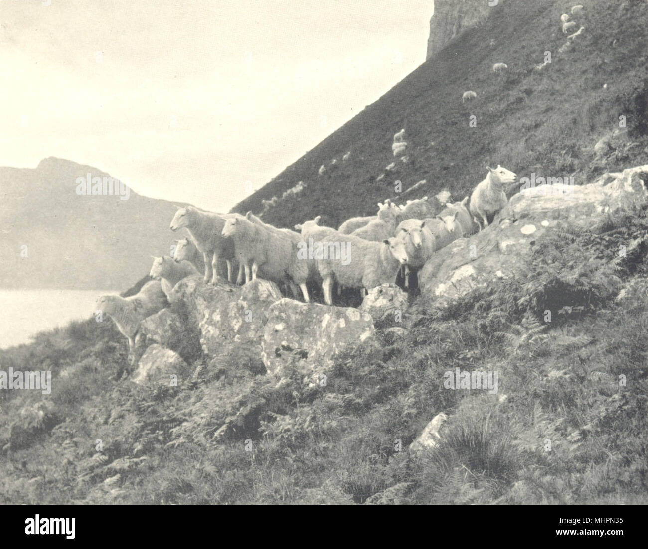 Vintage print mountains scotland hi-res stock photography and images ...