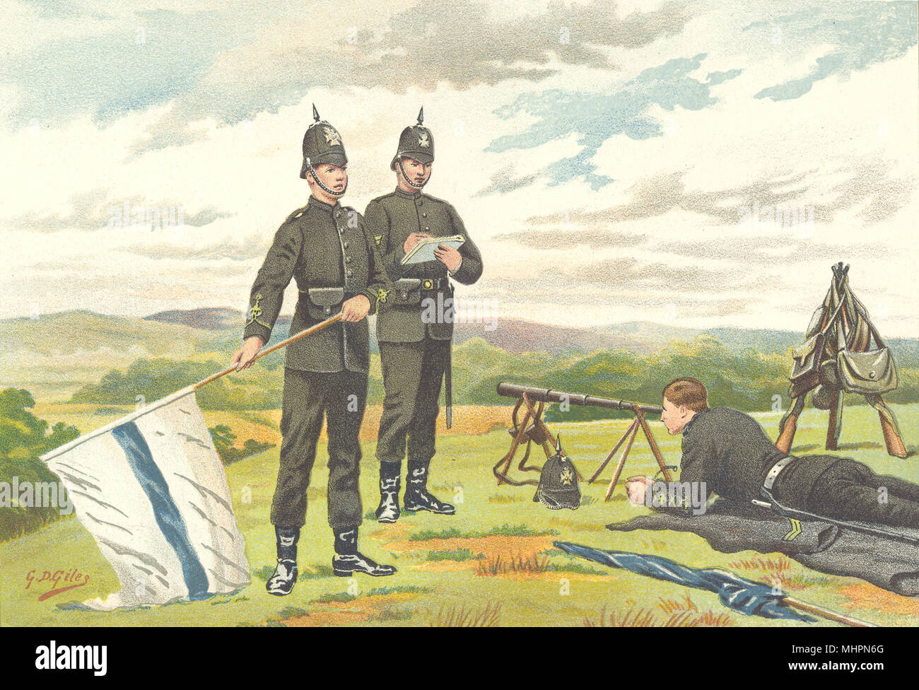 BRITISH ARMY UNIFORMS. 1st Middlesex Victoria Rifles Volunteers ...