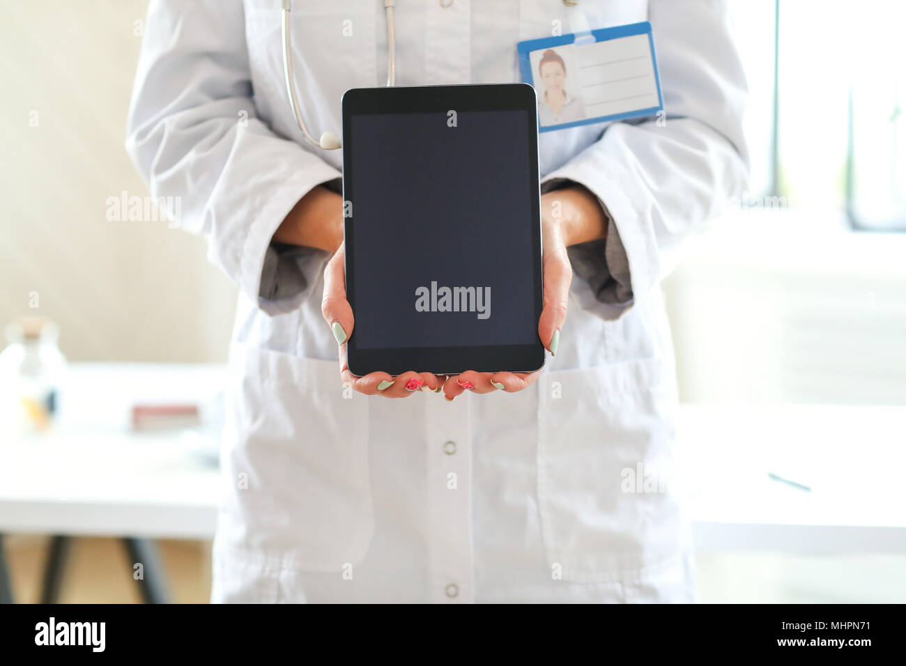 Hospital and medicine. Doctor at work Stock Photo - Alamy