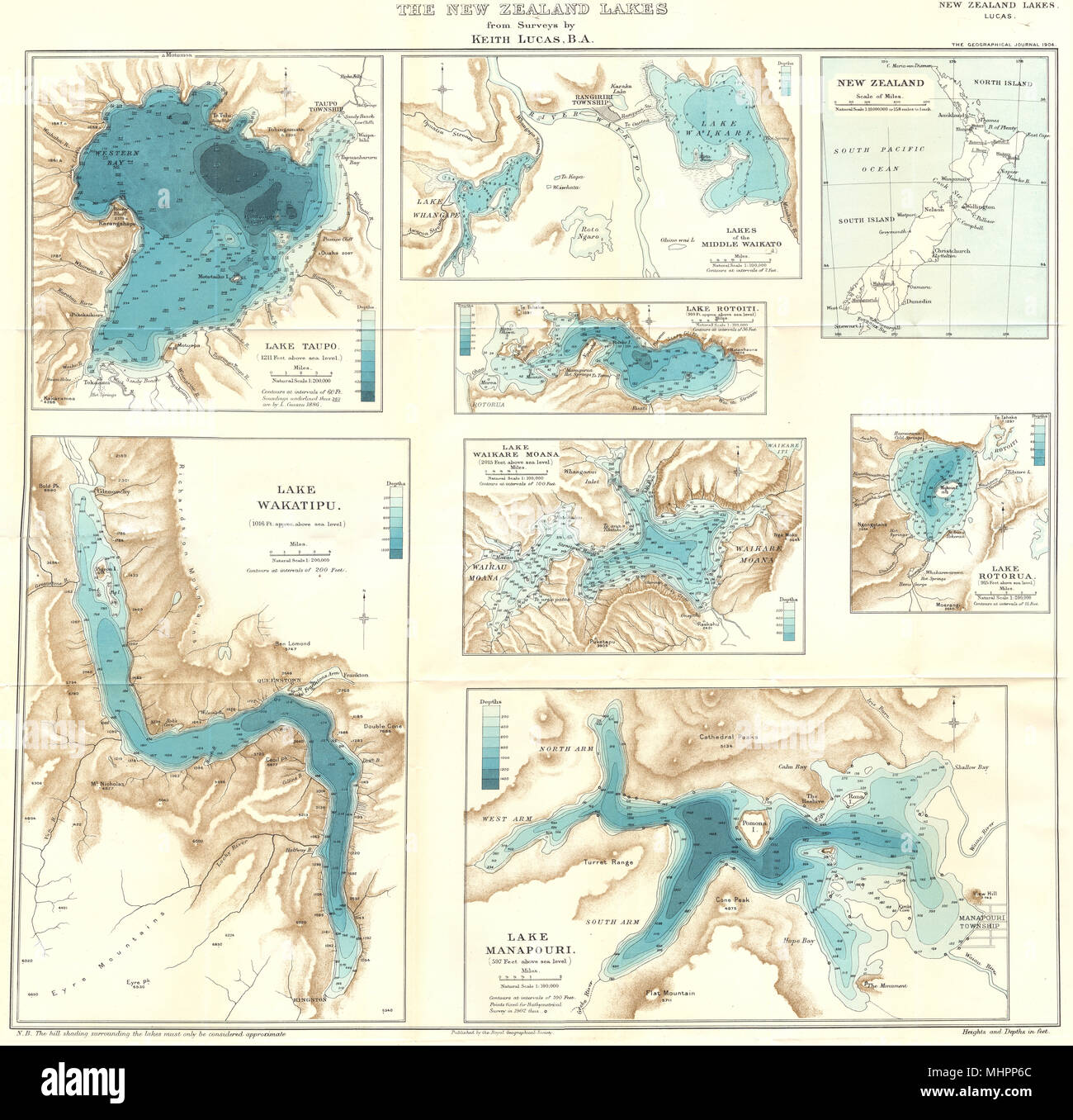 NEW ZEALAND LAKES. Taupo Waikato Rotoiti Wakatipu Waikare Moana Rotorua ...