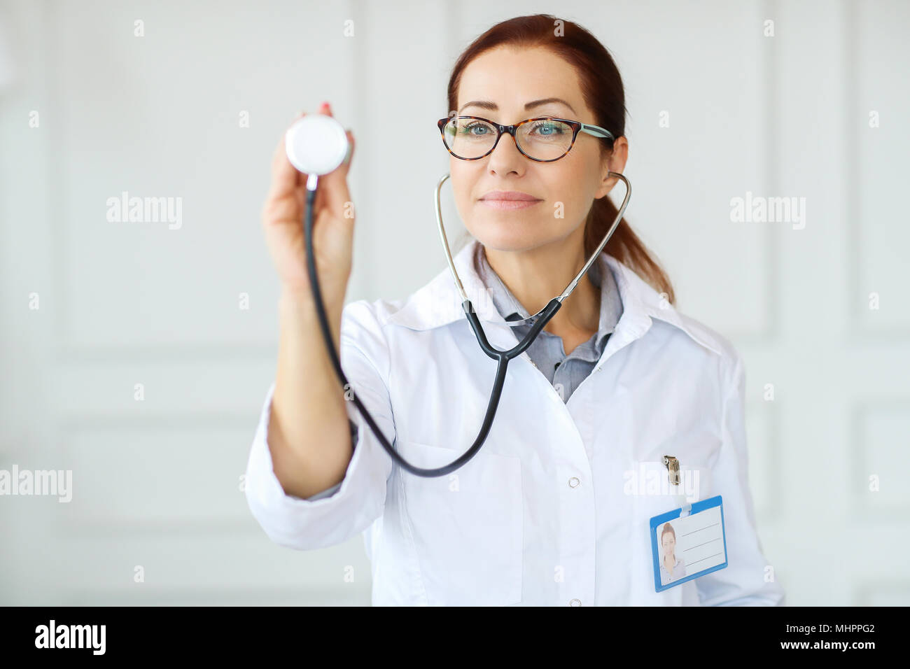 Hospital and medicine. Doctor at work Stock Photo - Alamy
