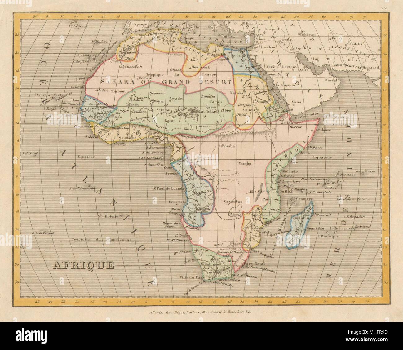 'Afrique ' by Monin & Fremin. Africa Soudan Guinea Zanzibar Sofala ...