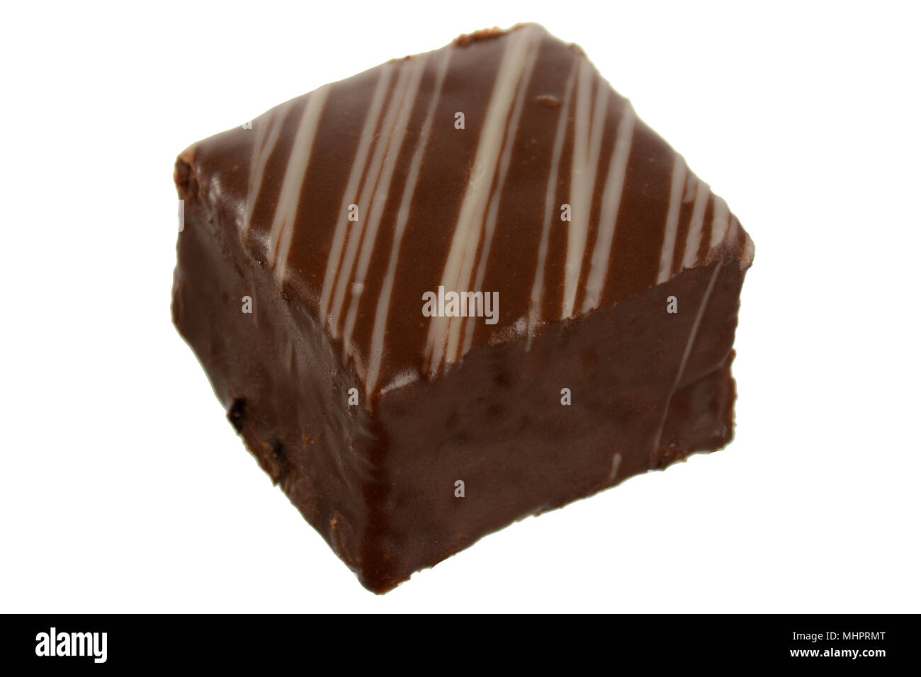 Chocolate cake cube Stock Photo - Alamy