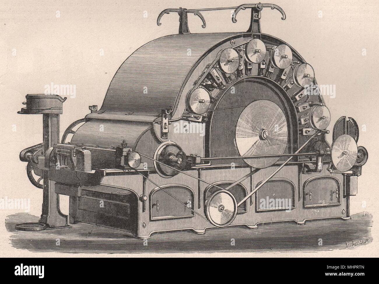 Roller carding machine hi-res stock photography and images - Alamy