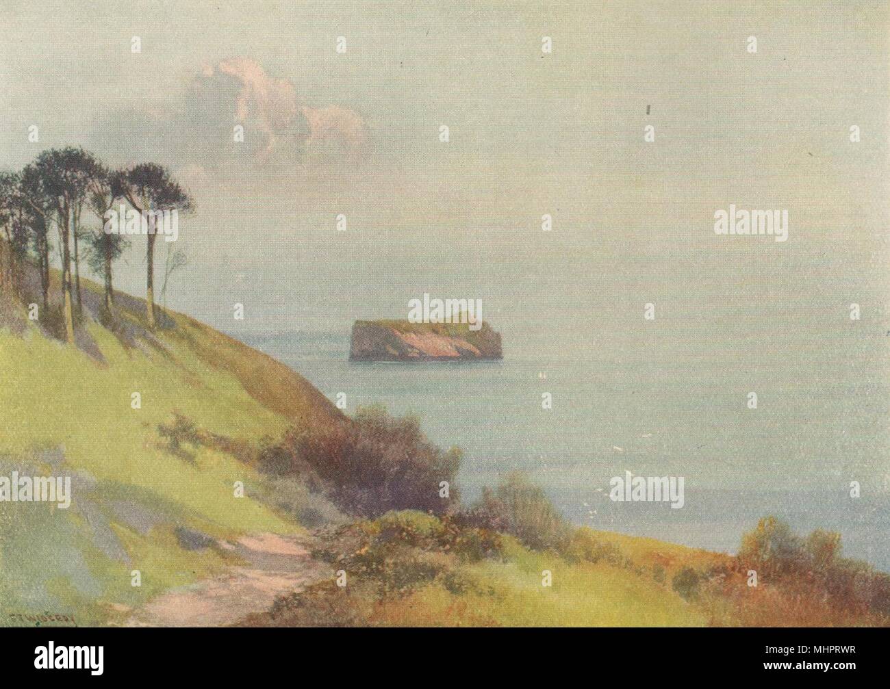 The Orestone near Torquay, Devon, by Frederick John Widgery 1920 old ...