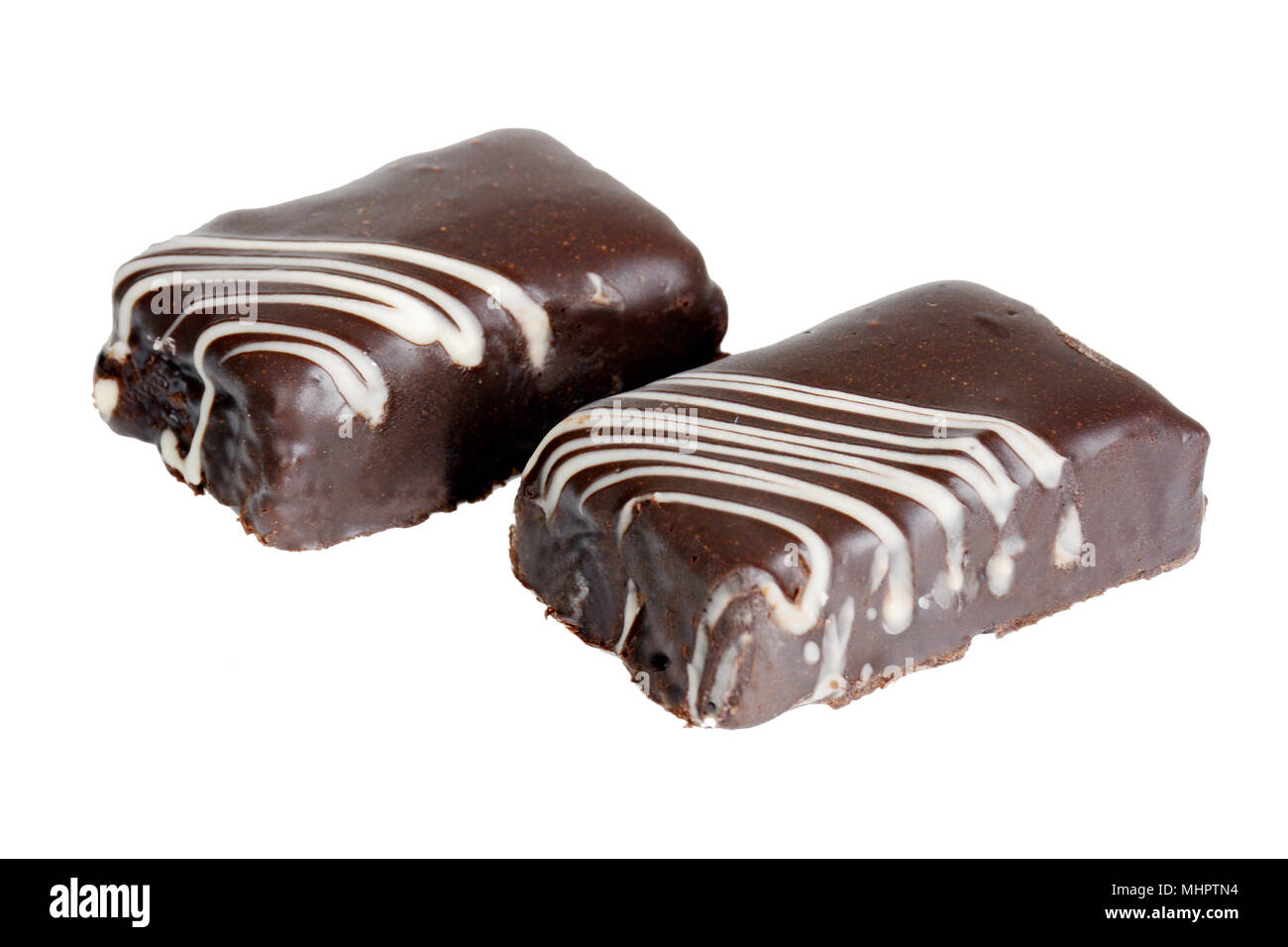 Chocolate cake cube, chocolate bar Stock Photo - Alamy