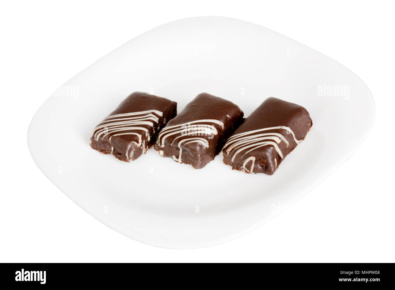 Chocolate cake cube, chocolate bar Stock Photo - Alamy