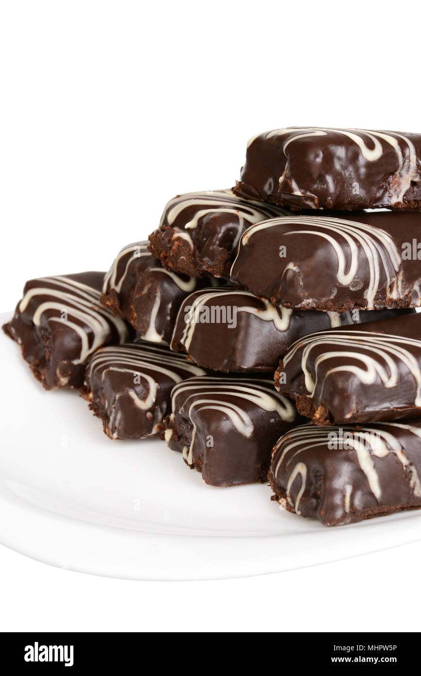 Chocolate cake cube, chocolate bar Stock Photo - Alamy