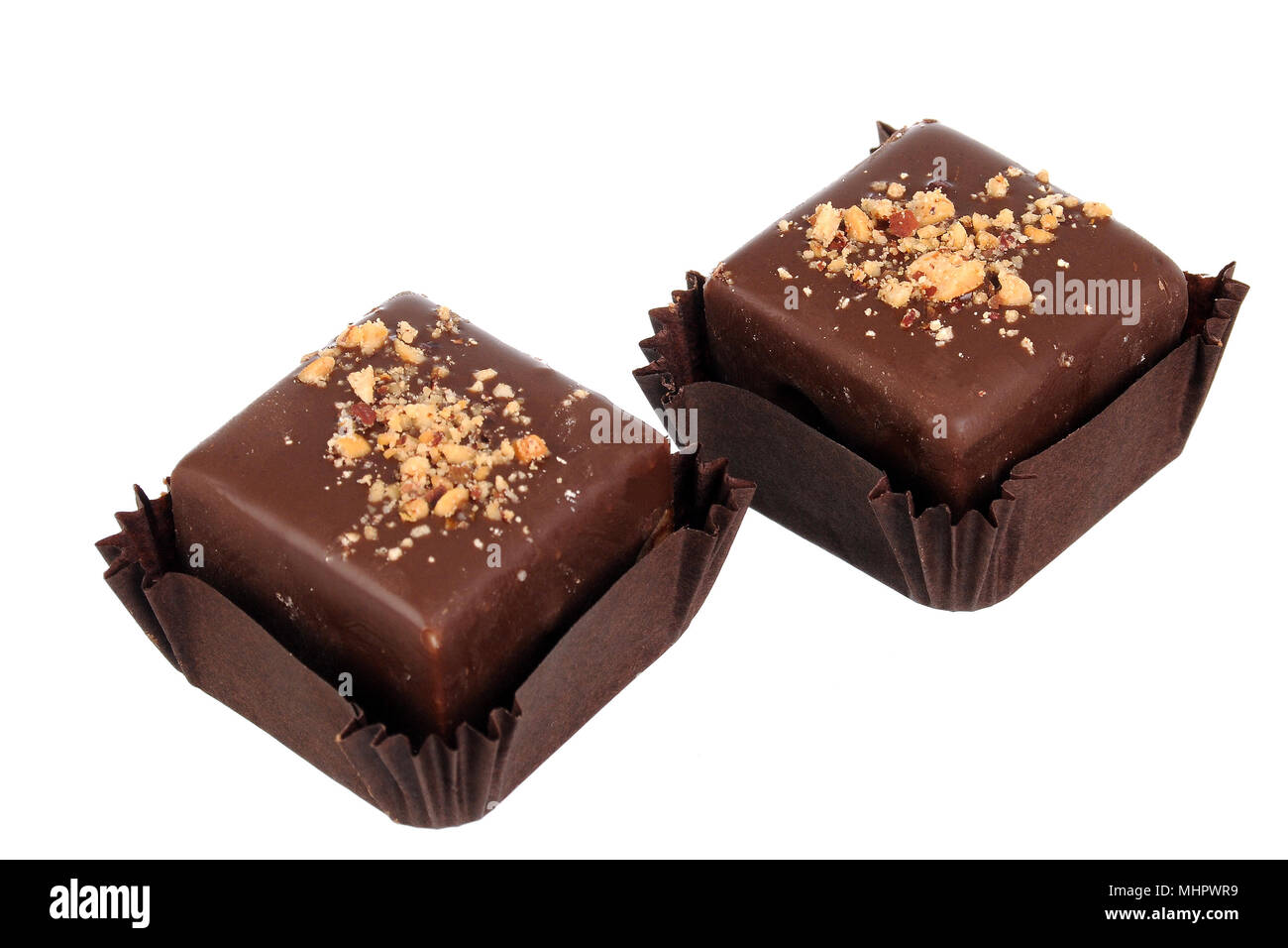 Chocolate cake cube Stock Photo - Alamy