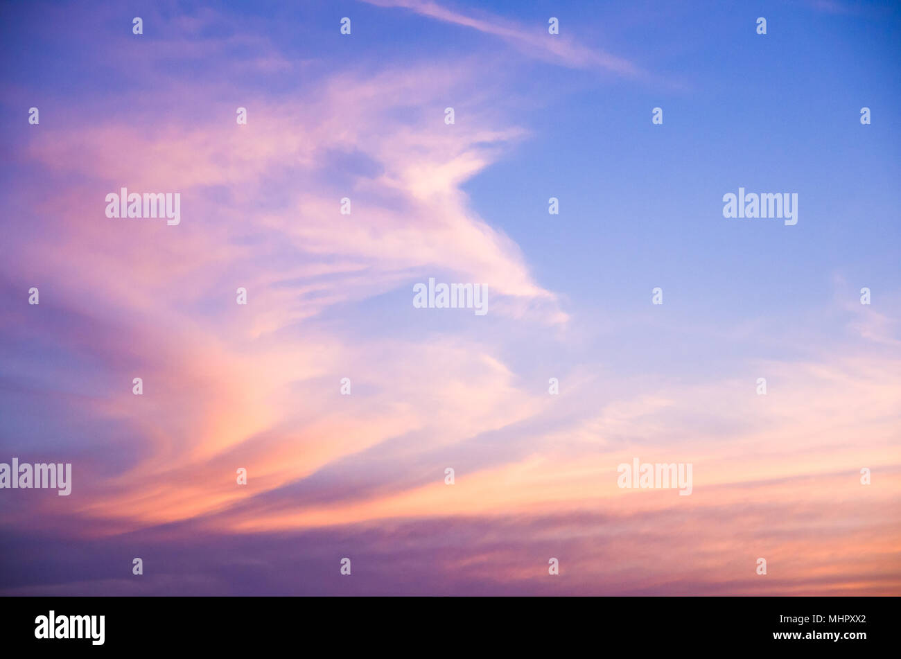 Beautiful colored sky for various backgrounds Stock Photo - Alamy