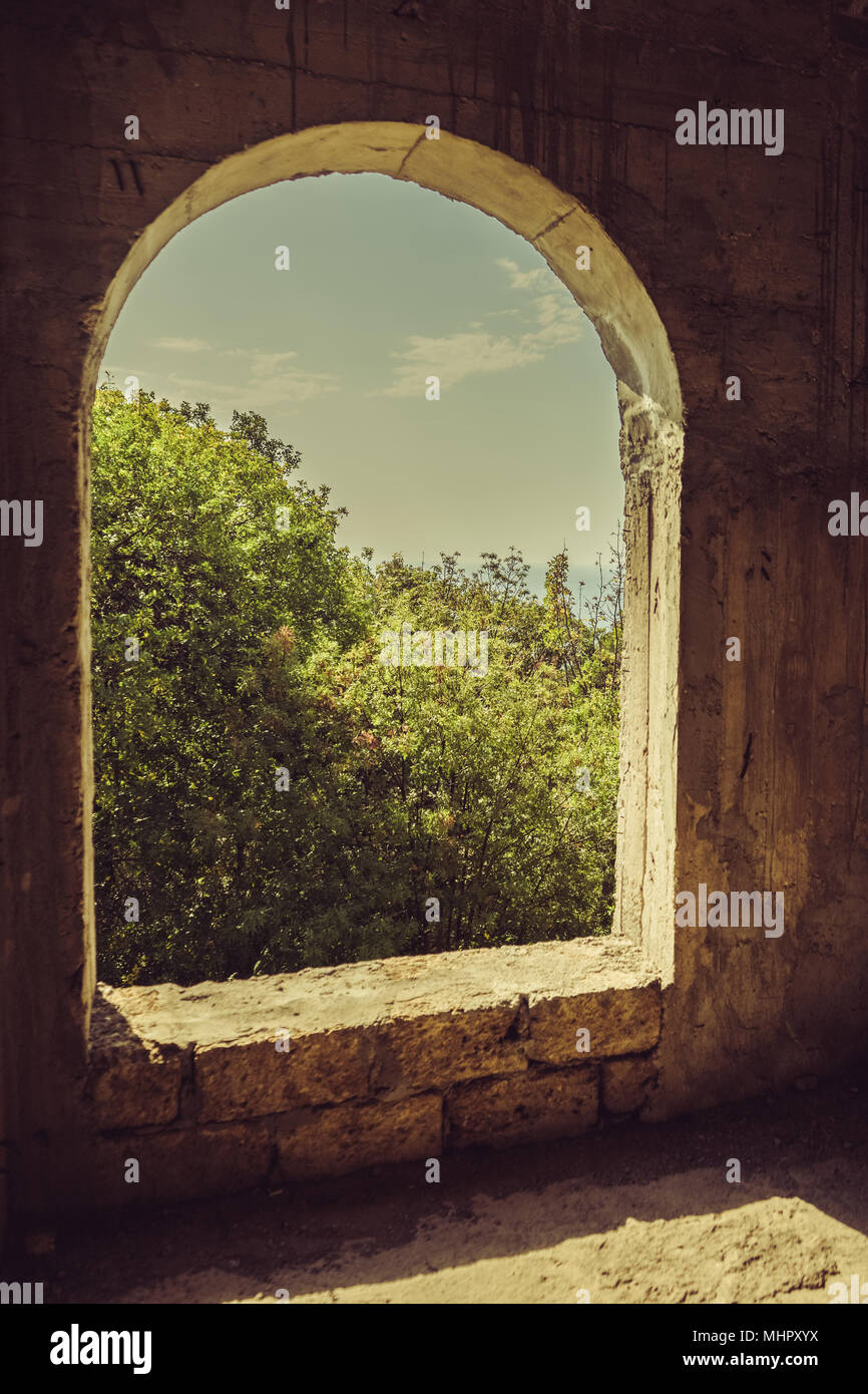 big arched window Stock Photo - Alamy