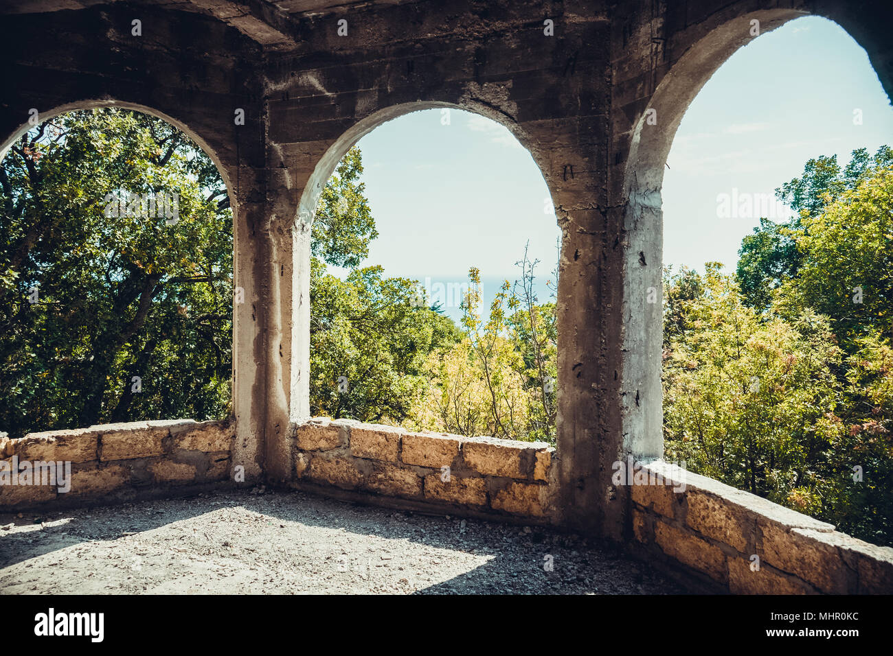 Three arched windows Stock Photo - Alamy