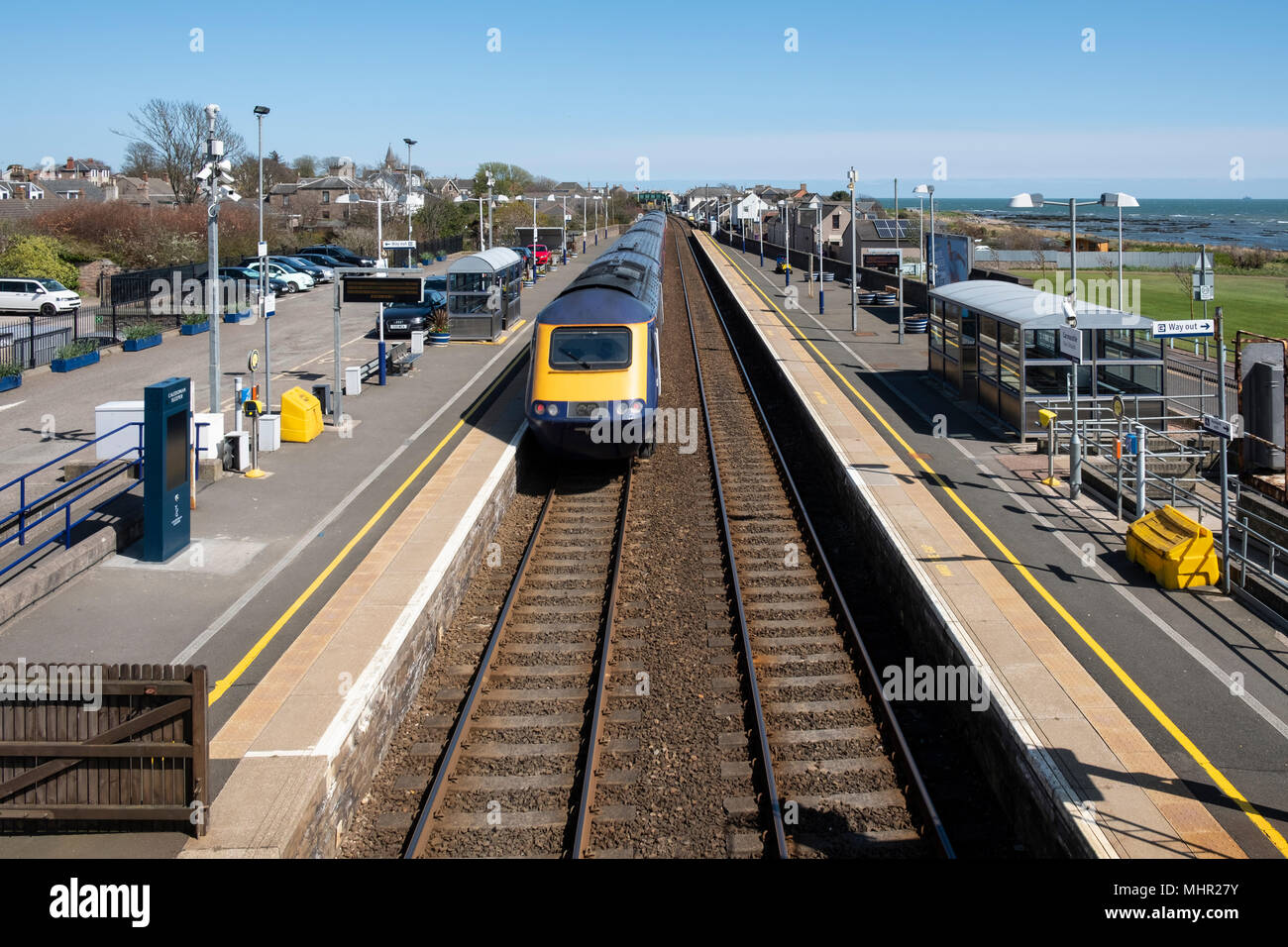 Carnoustie railway Station in Angus, Scotland, UK Stock Photo - Alamy