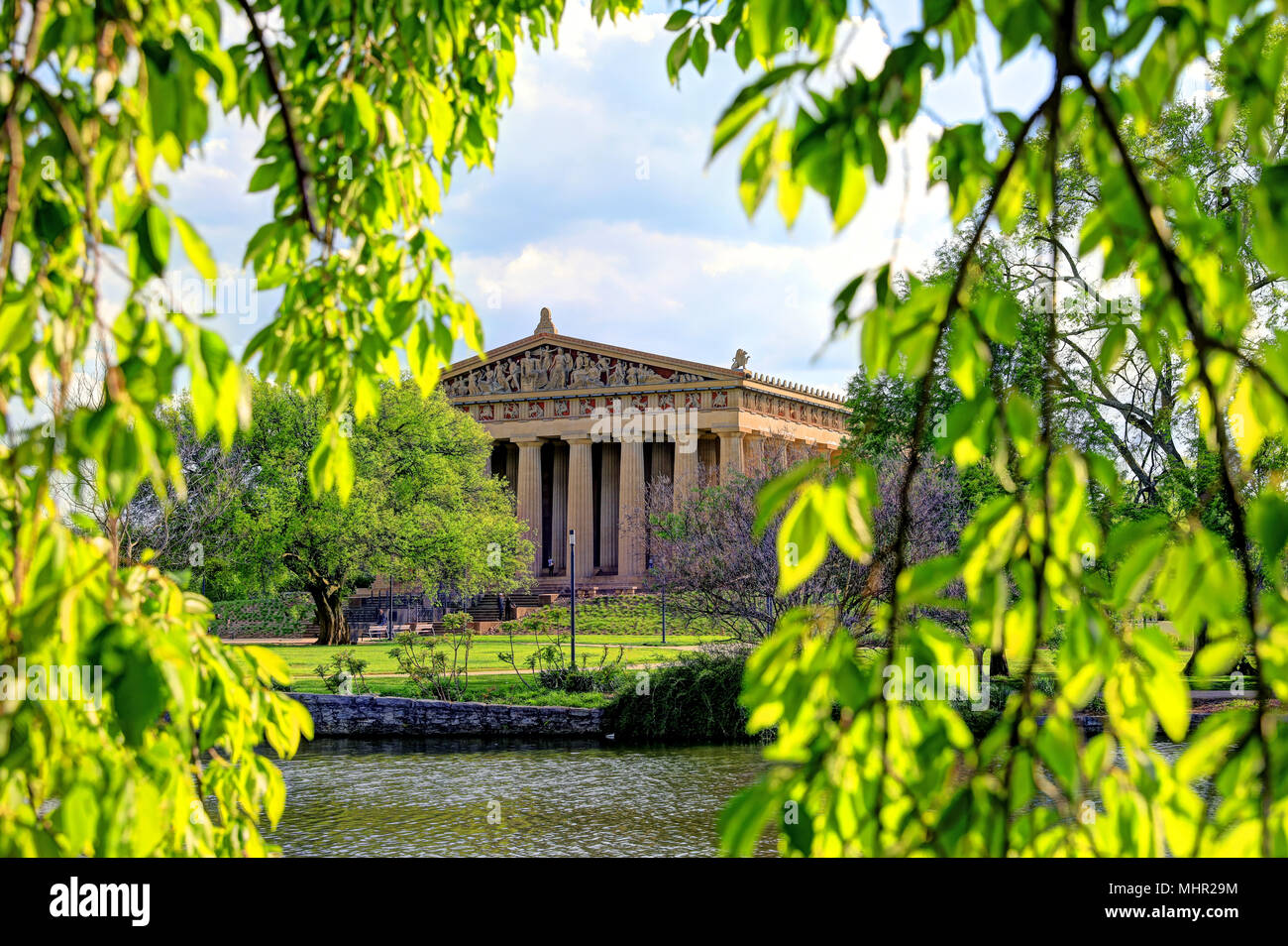 The Parthenon in Nashville, Tennessee is a full scale replica of the original Parthenon in ...