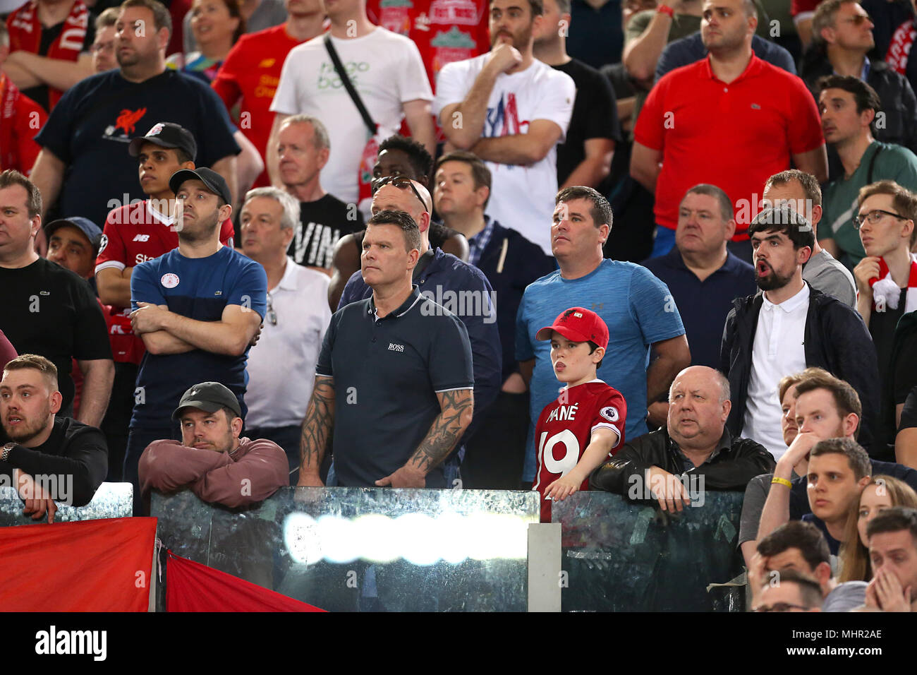 Liverpool fans in the stands during the UEFA Champions League, Semi ...