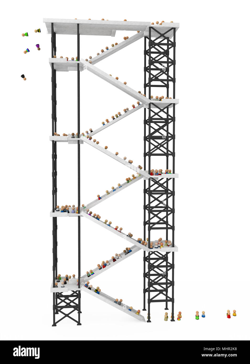Social structure cartoon hi-res stock photography and images - Alamy