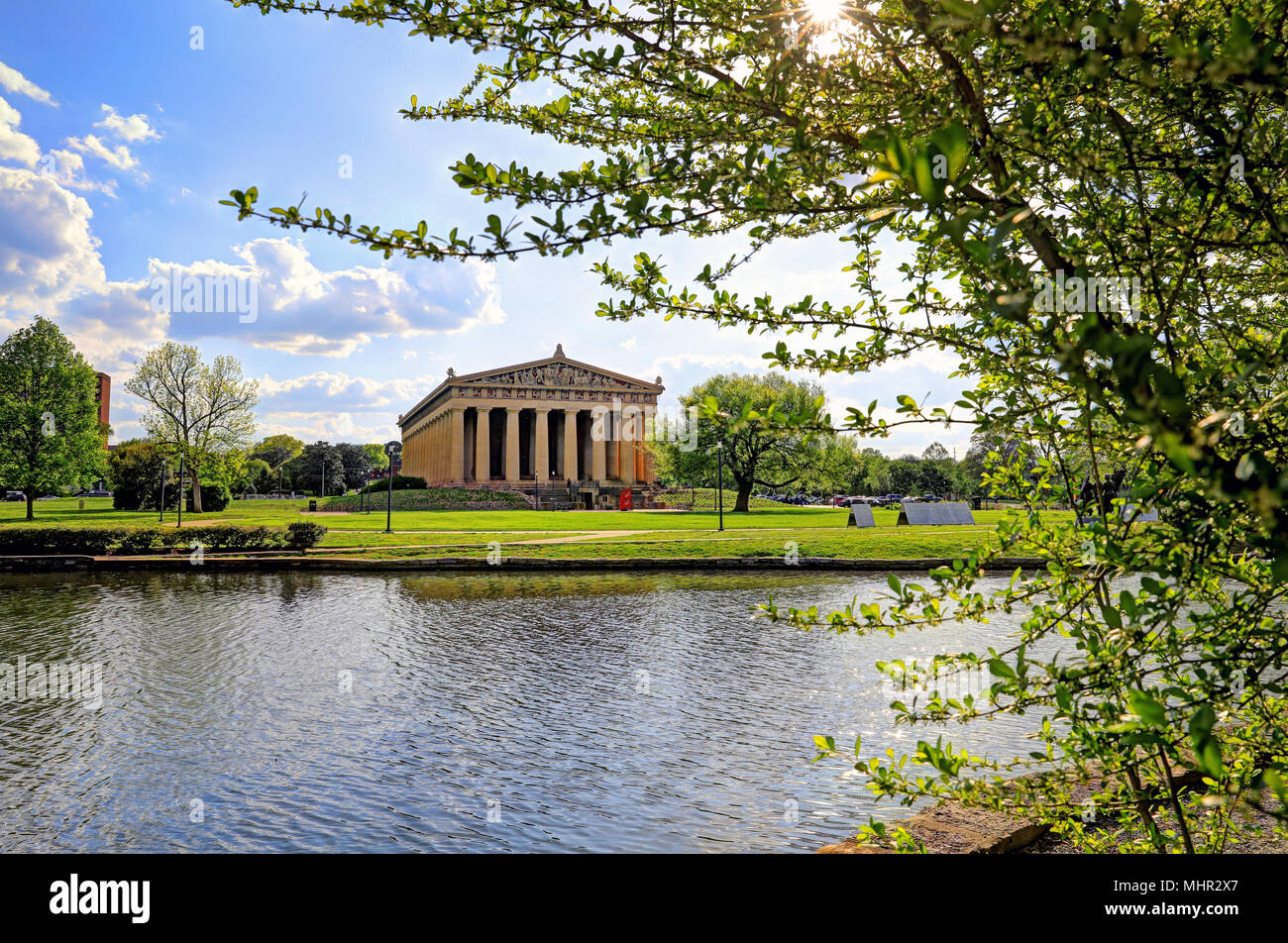 The Parthenon in Nashville, Tennessee is a full scale replica of the original Parthenon in ...