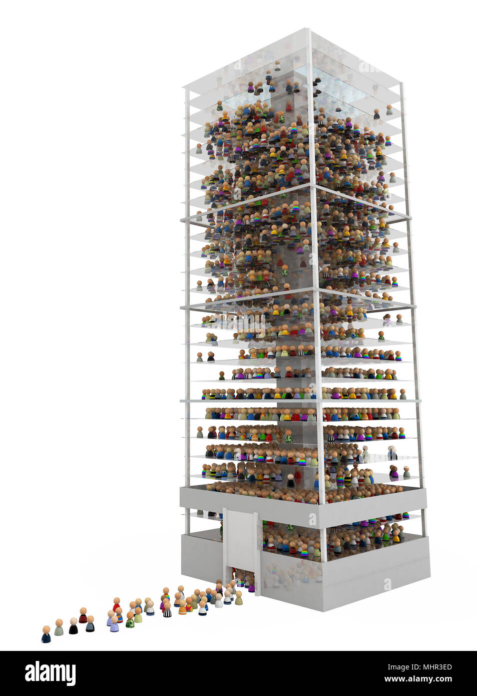 Social structure cartoon hi-res stock photography and images - Alamy