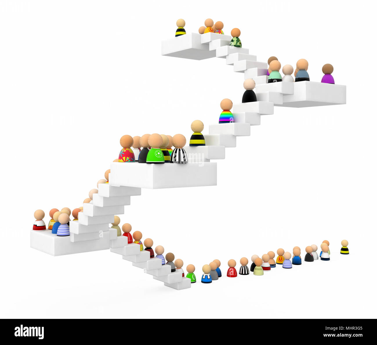 Social structure cartoon hi-res stock photography and images - Alamy