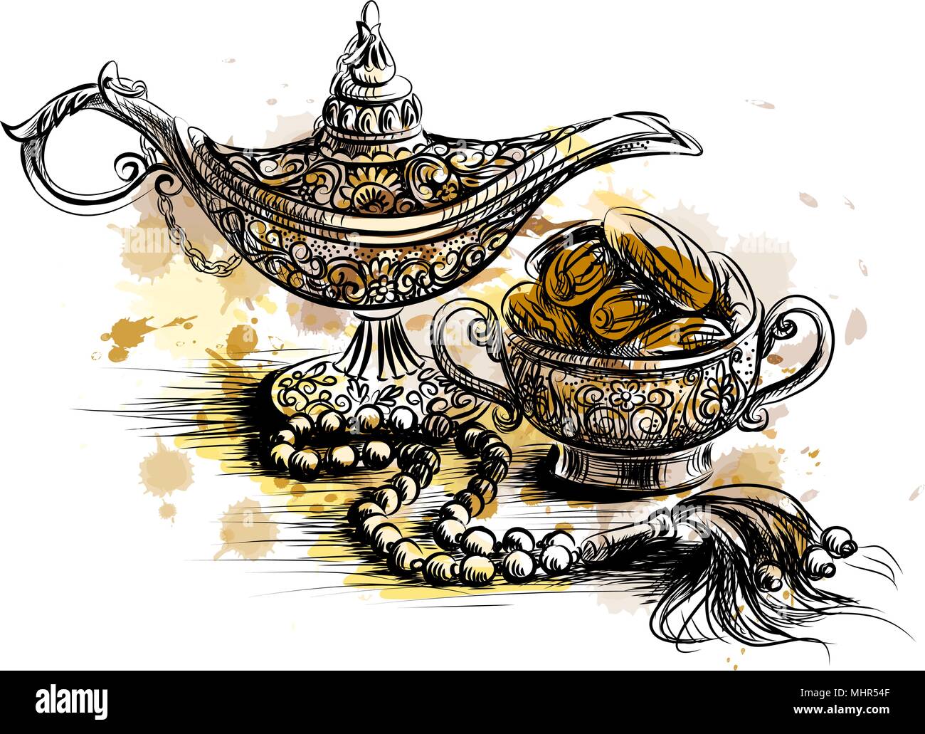 Iftar ramadan india Stock Vector Images - Alamy