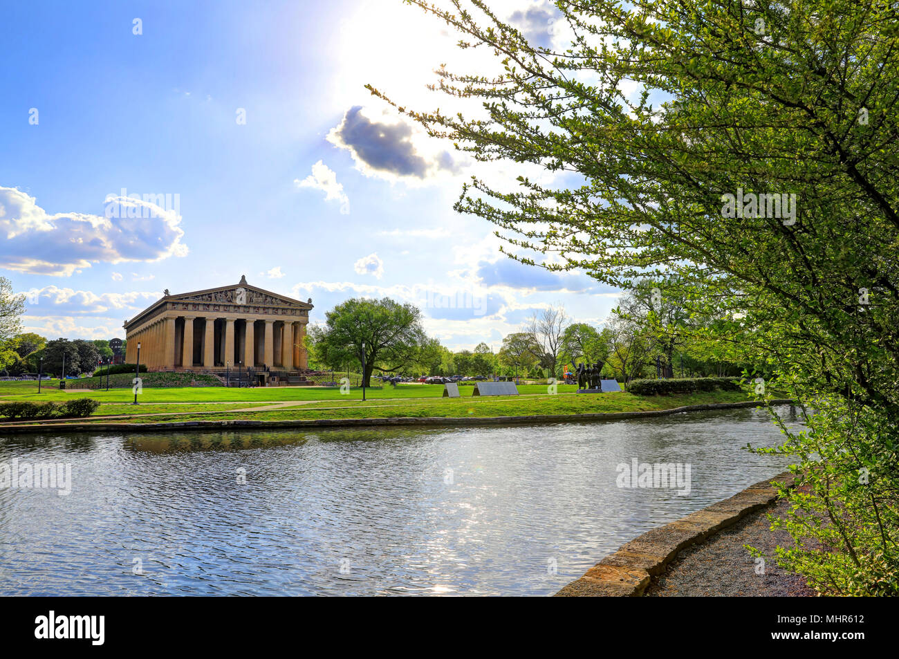 The Parthenon in Nashville, Tennessee is a full scale replica of the ...