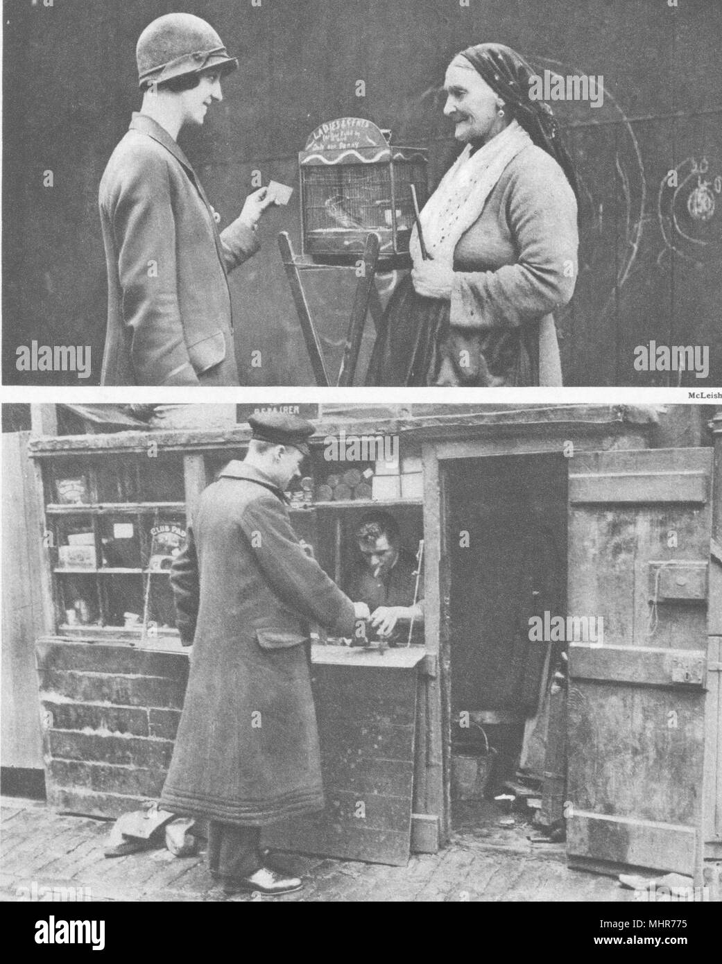 LONDON. Quaint scenes in the Byways and Back streets. Cobbler 1926 old ...