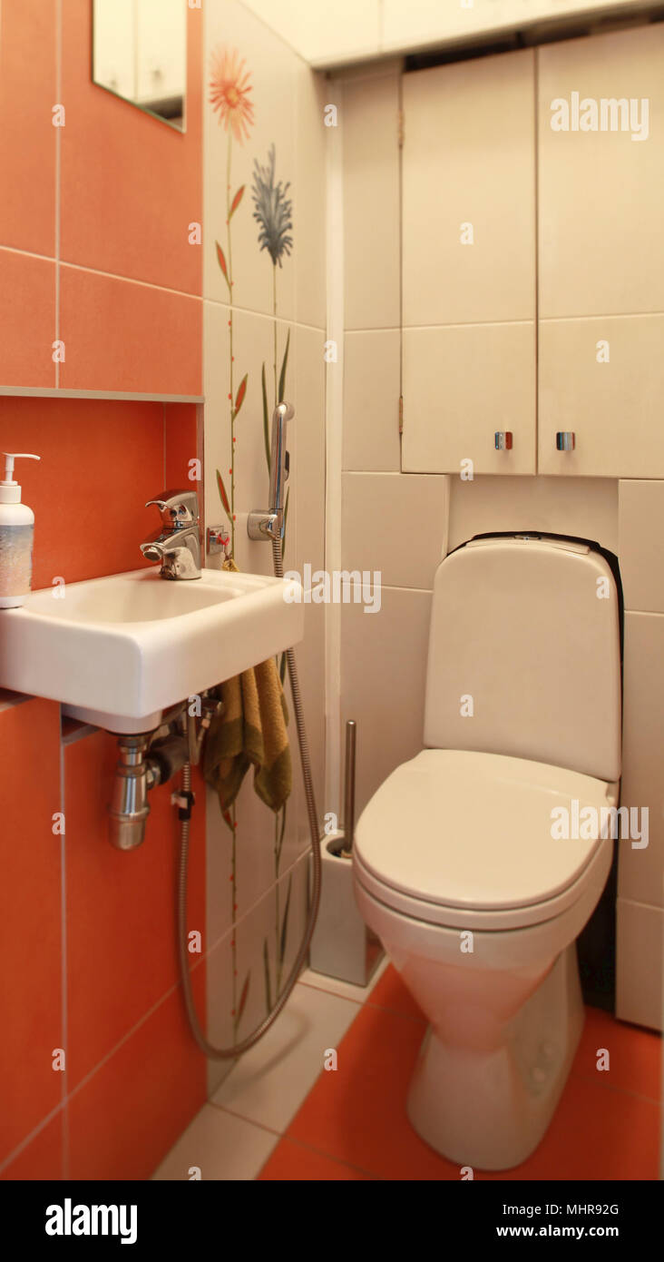 interior of toilet room in modern design Stock Photo - Alamy