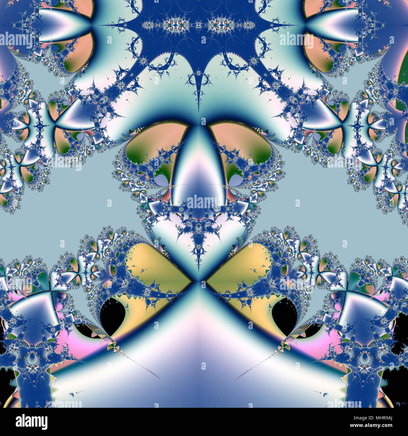 This is a mathematical fractal. Which is a combination of complexity ...