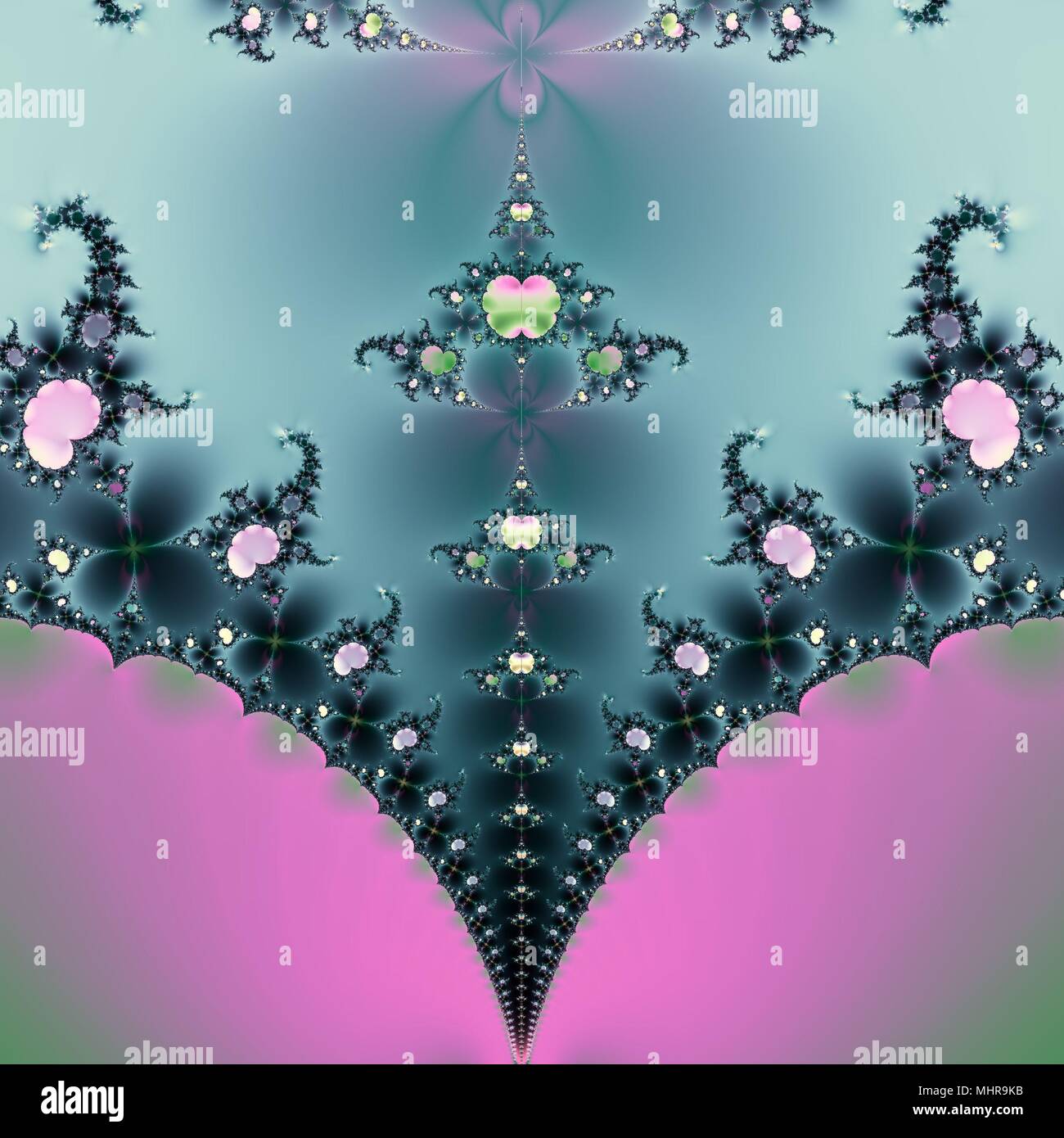 This is a mathematical fractal. Which is a combination of complexity ...