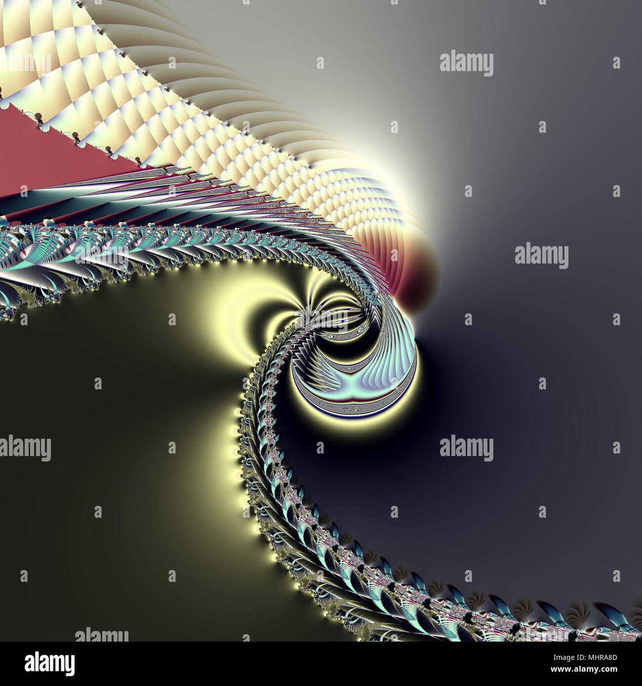 This is a mathematical fractal. Which is a combination of complexity ...