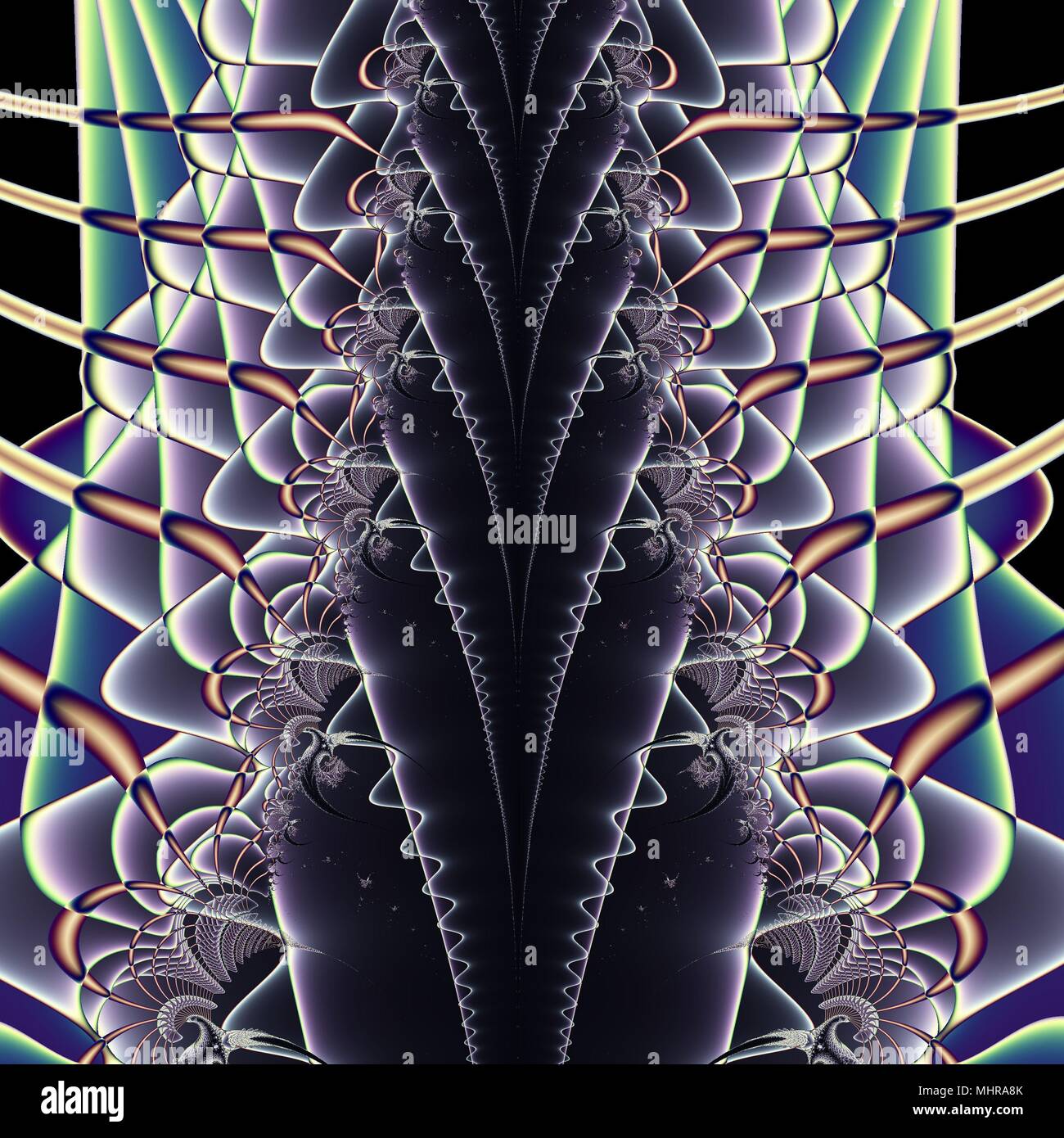 This is a mathematical fractal. Which is a combination of complexity ...