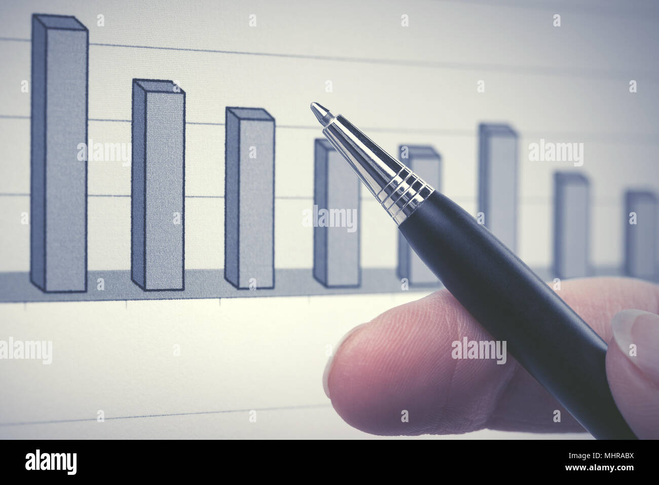 Financial graphs analysis Stock Photo - Alamy