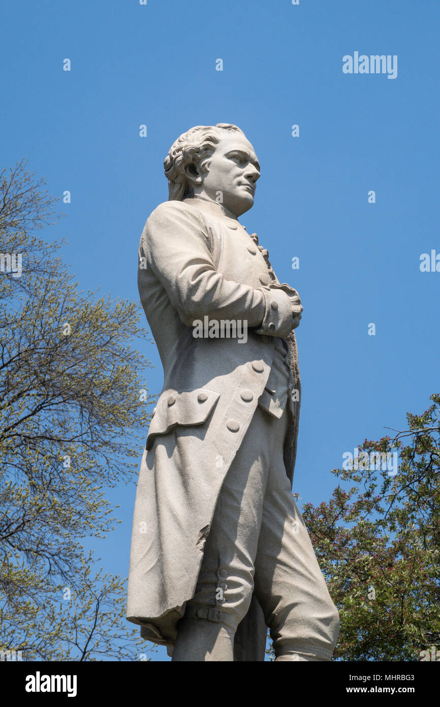 Granite Standing figure (over life-size) of Alexander Hamilton is a ...
