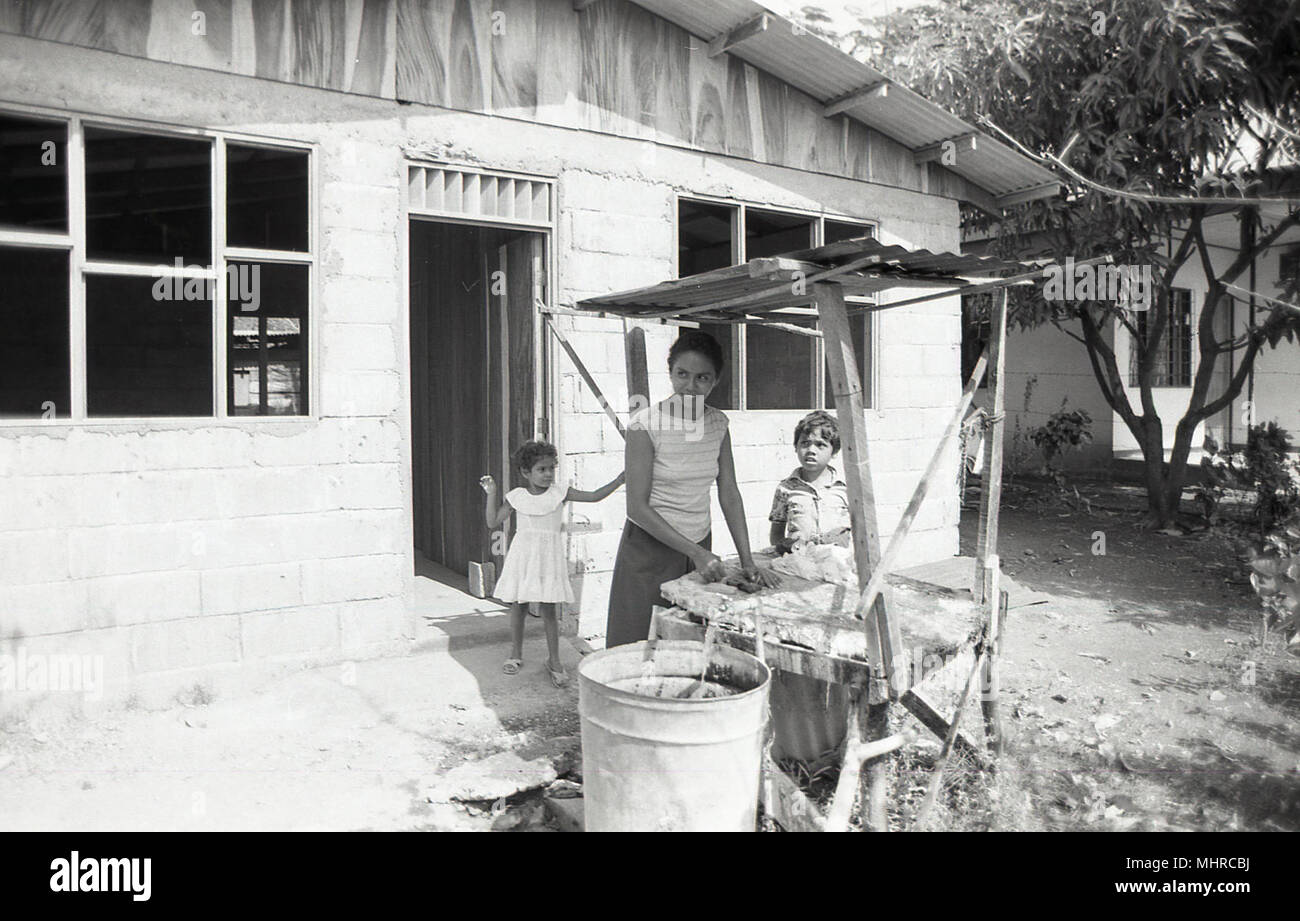 Black and white photo of people going about daily life in Costa Rica ...