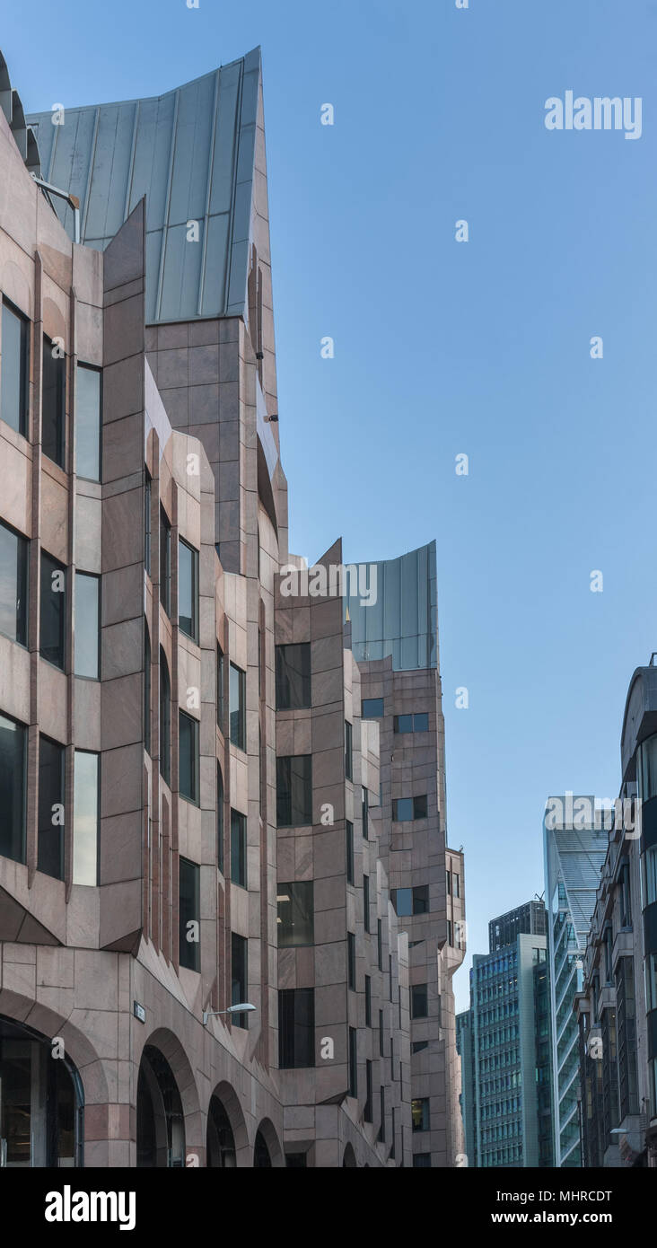 Office buildings in postmodern gothic style in London Stock Photo - Alamy