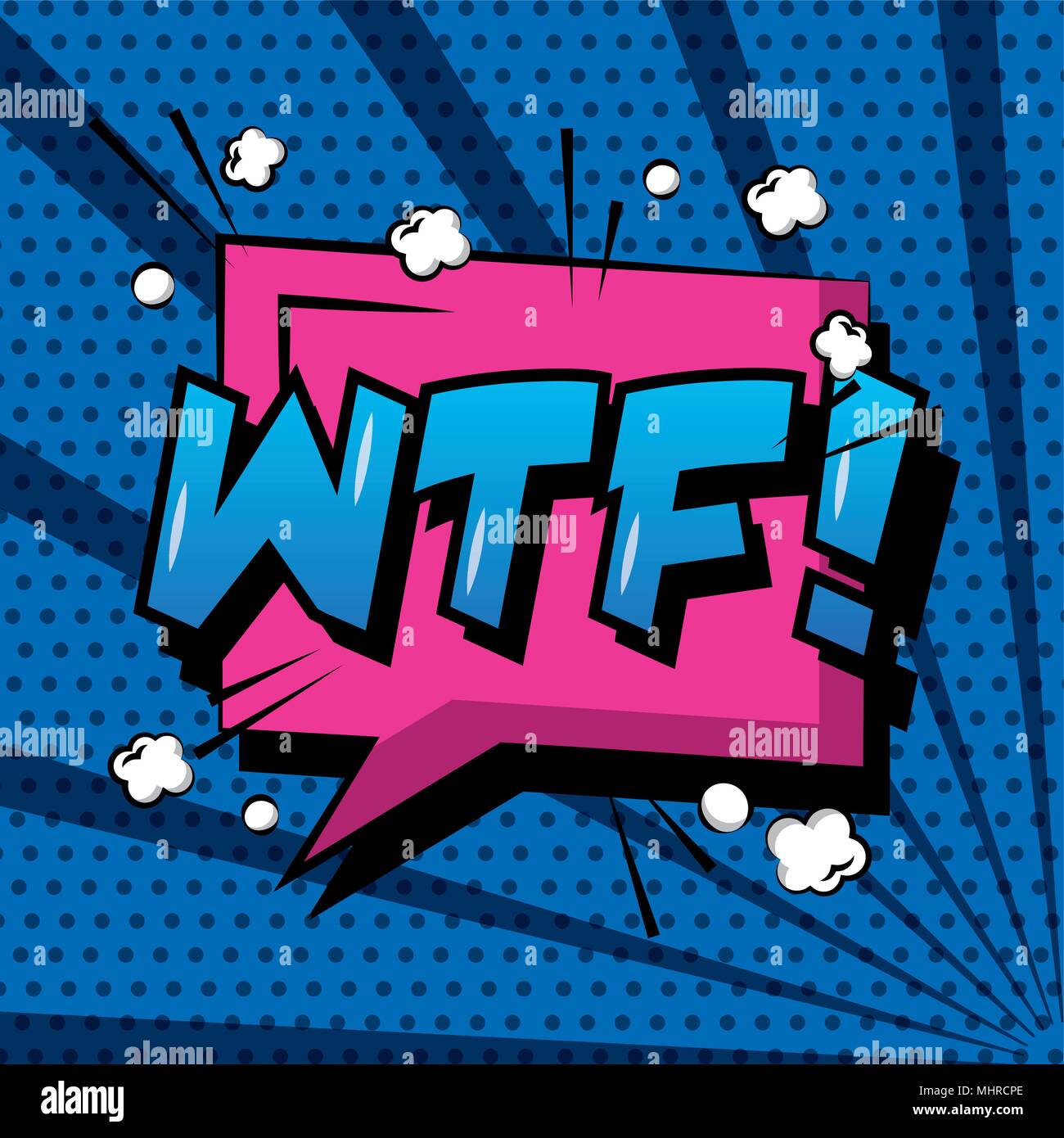 Wtf! comic sound speech hi-res stock photography and images - Alamy