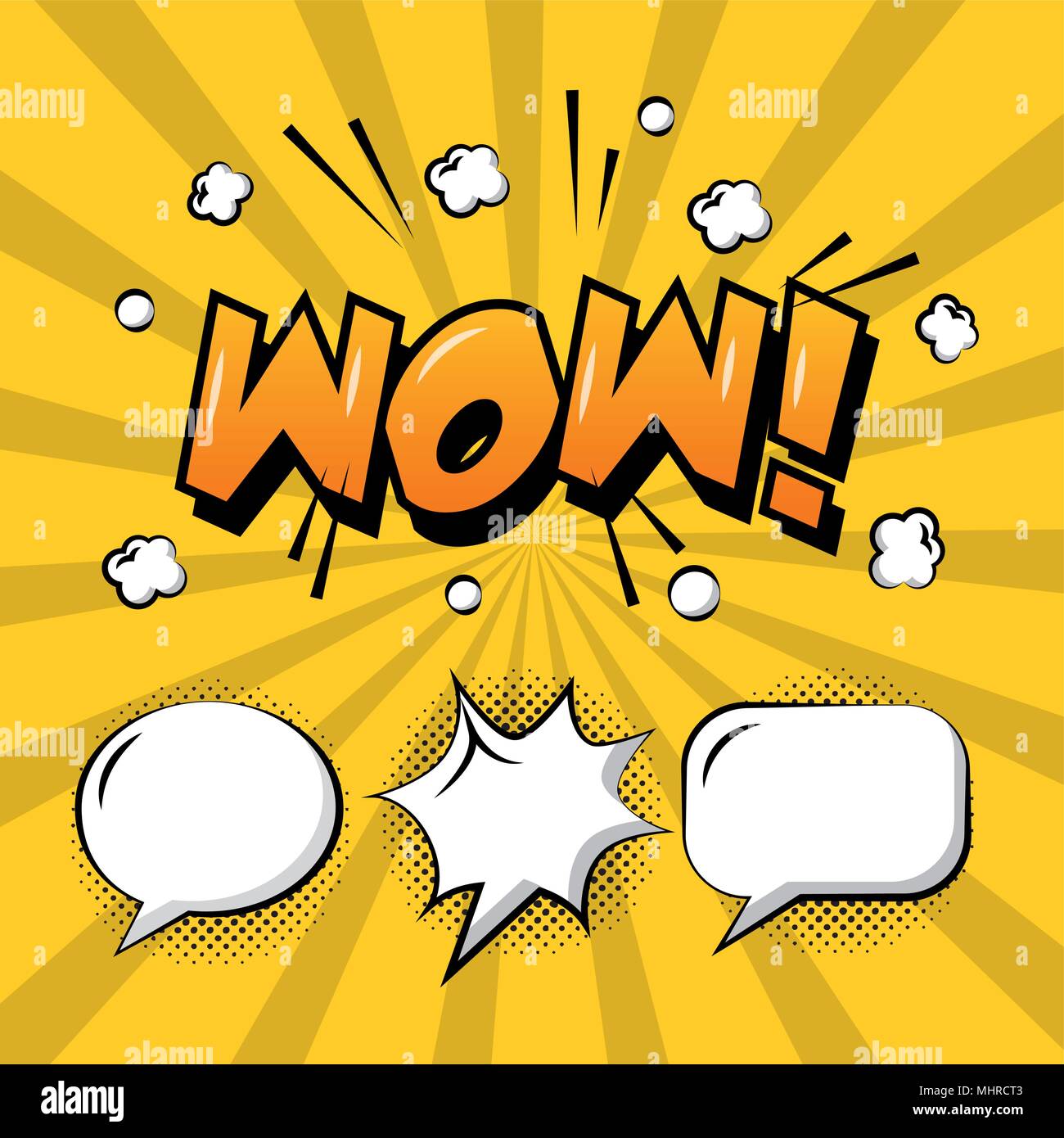 Pop art comic words hi-res stock photography and images - Alamy