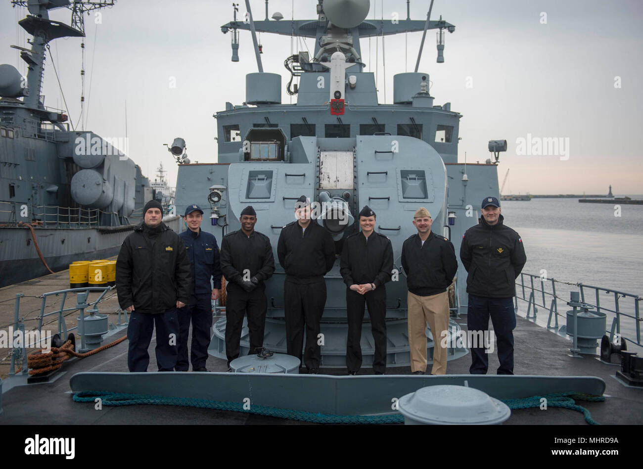 NAVY PORT GDYNIA, Poland (Mar. 26, 2018) The senior enlisted leader and ...