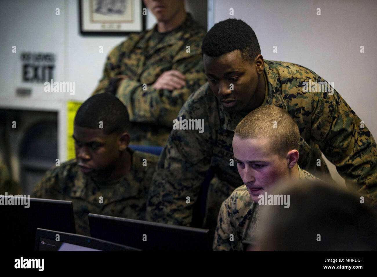 MEDITERRANEAN SEA (March 3, 2018) U.S. Marine Sgt. Benjamin Alexander ...