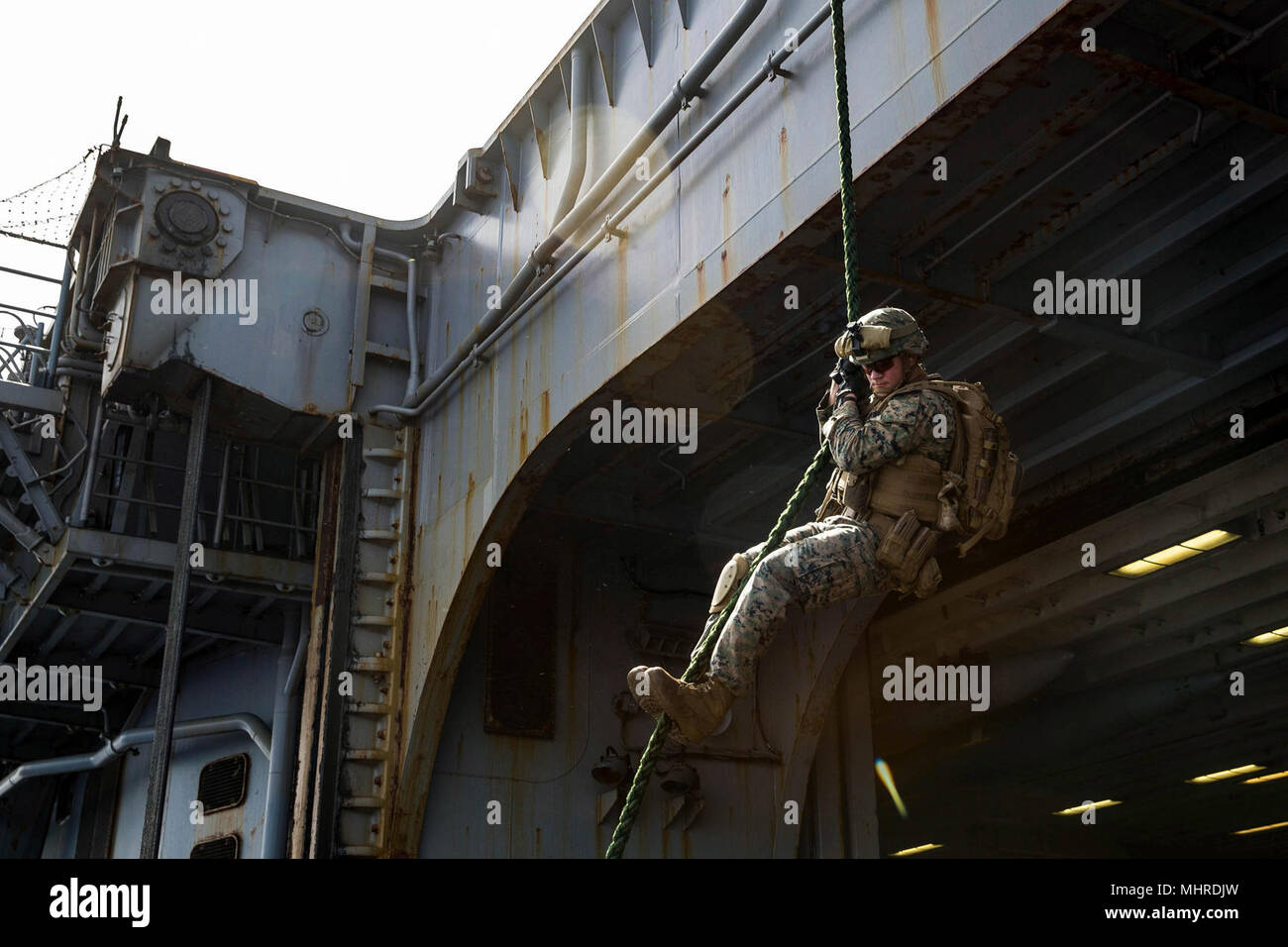MEDITERRANEAN SEA (March 6, 2018) U.S. Marine 1st Lt. Austin P. Dickey ...