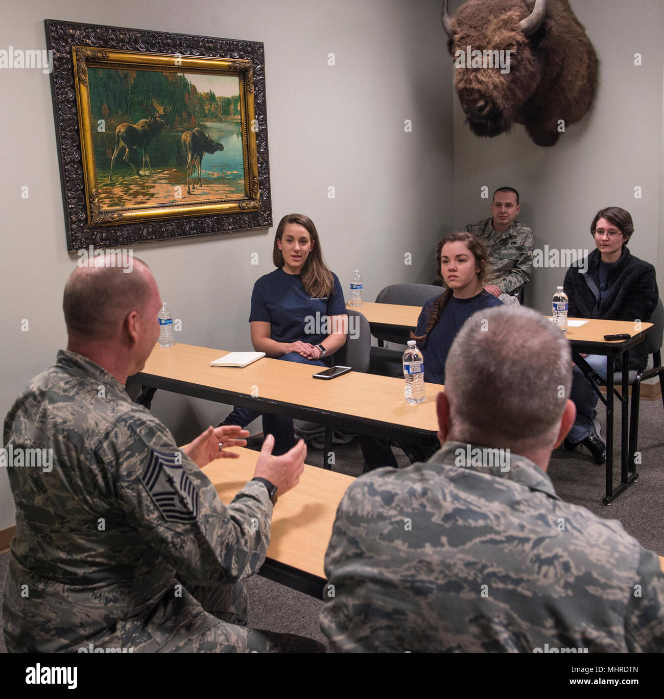 U.S. Air Force recruits from across the state of Alaska gathered to ...