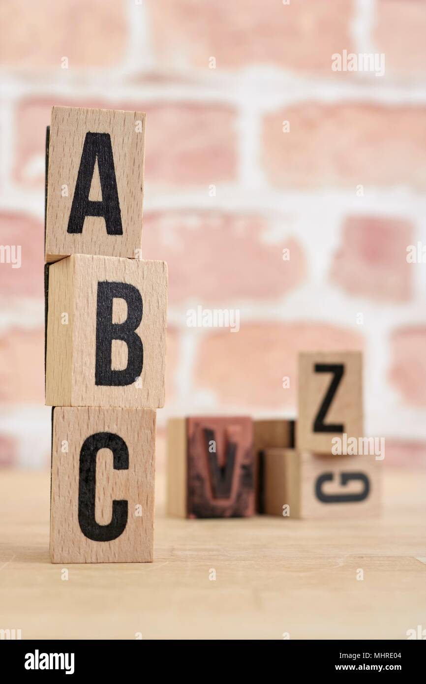 A studio photo alphabet letters Stock Photo - Alamy