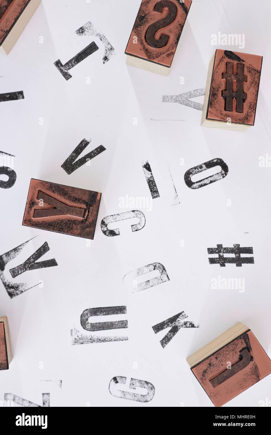 A studio photo alphabet letters Stock Photo - Alamy